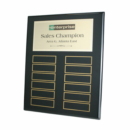 Matte Black with Gold Master Plaque – MetroAwards